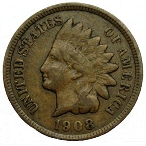 1908 U.S. Indian Head Cent / Penny Coin