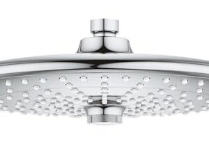 GROHE 26457000 Euphoria Rain Showerhead, 10 Inches Starlight Chrome