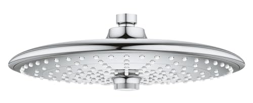 GROHE 26457000 Euphoria Rain Showerhead, 10 Inches Starlight Chrome