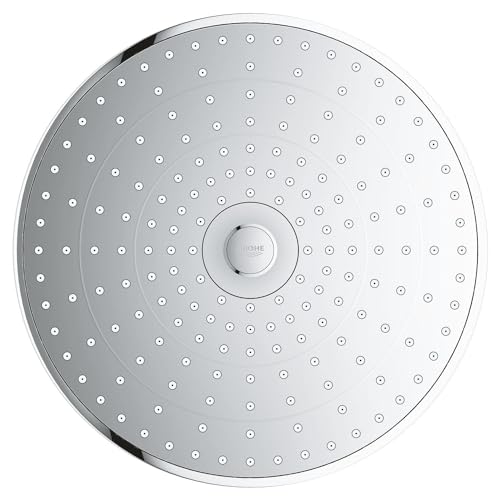 GROHE 26457000 Euphoria Rain Showerhead, 10 Inches Starlight Chrome