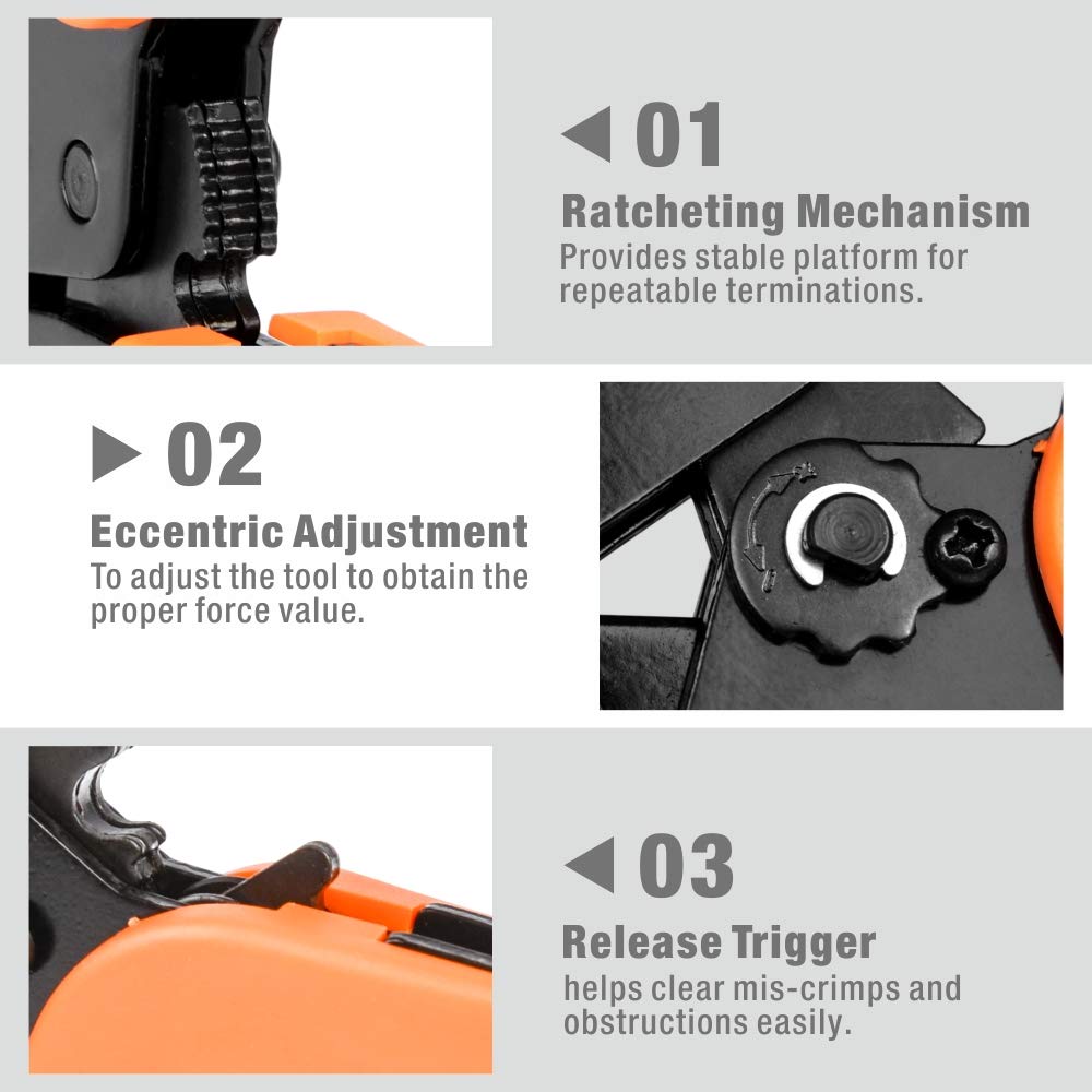 iCrimp IWS4 Solar PV Connector Crimping Tools for AWG14-10 (2.5/4/6mm²) Solar Panel PV Cable with Wire EDM Die