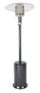 legacy heating 47000 btu propane patio heater, hammered, black