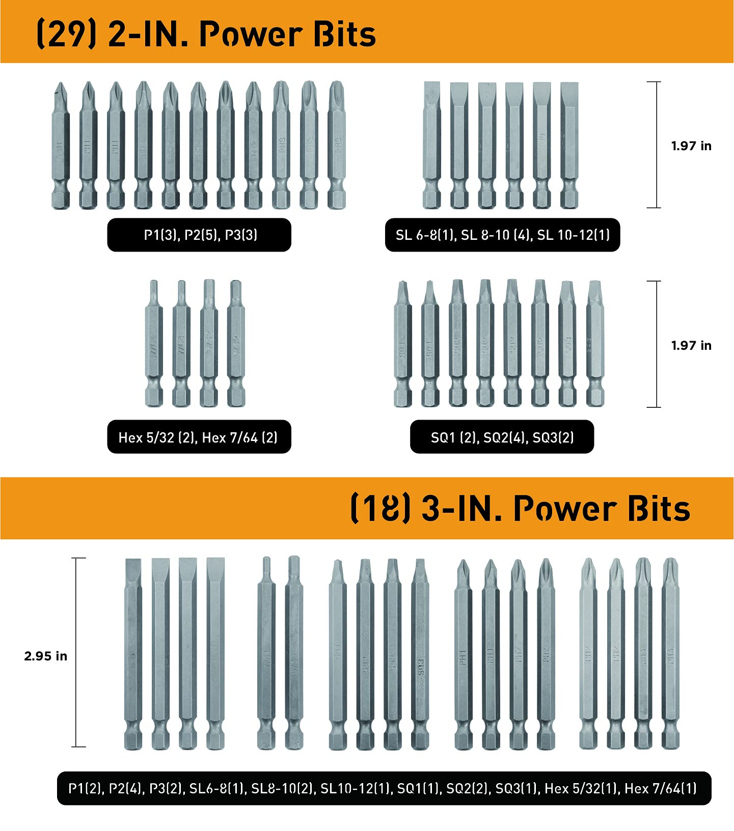 Jackson Palmer 218 Piece Ultimate Screwdriver Bit Set, High Grade Carbon Steel, Includes Hard-to-Find Security Bits