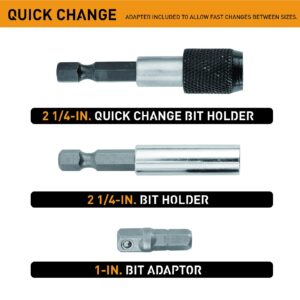 Jackson Palmer 218 Piece Ultimate Screwdriver Bit Set, High Grade Carbon Steel, Includes Hard-to-Find Security Bits