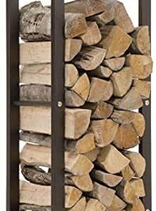 WGX Indoor/Outdoor Decorative Firewood Storage Log Rack Holder (2-Feet Log Rack)