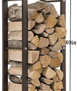 WGX Indoor/Outdoor Decorative Firewood Storage Log Rack Holder (2-Feet Log Rack)