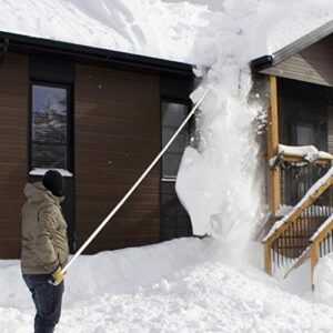 SNOWPEELER Accessories - 10 ft. Handle Extension Kit - Works with Both 20 ft. and 30 ft. - Increase Your Reach Even More - 2 Easy-to-Assemble 5 ft. Sectional Poles - Commercial-Grade Aluminum