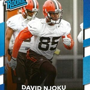 2017 Donruss #314 David Njoku Cleveland Browns Rated Rookie Football Card