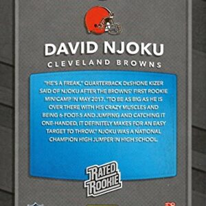 2017 Donruss #314 David Njoku Cleveland Browns Rated Rookie Football Card