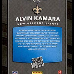 Football NFL 2017 Donruss #349 Alvin Kamara Rated Rookie Saints