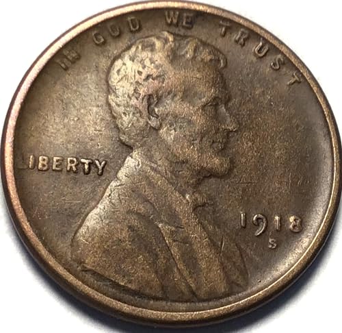 1918 S Lincoln Wheat Cent Penny Seller Extremely Fine