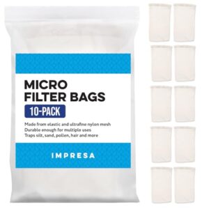 impresa products 10-pack micro filter bags fits water tech pool blaster pool vacuum cleaners…