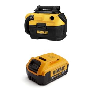 dewalt dcv581h 18/20-volt max cordless/corded wet-dry vacuum with 20v max premium xr li-ion battery pack