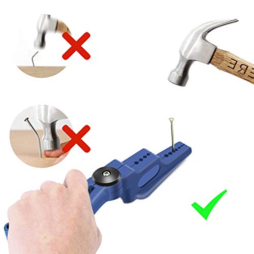 Plastic Pliers, Home Tool Auxiliary Pliers, Jelanry Secure Nails Anti-smashing finger Joint Pliers for More Safety for Hammering Nails Easy to Position and Keeps Fingers Safe