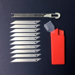 NT CUTTER Upgrade Kit for A-551P, 30-Degree Blade Cartridge with BAD-21P, 1 Cartridge + 10-Blades/Pack (UP-553)