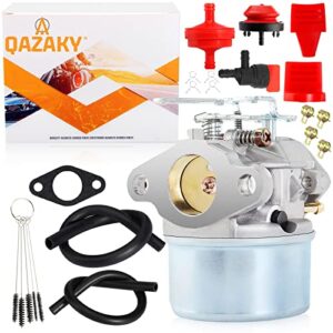 qazaky 640084b carburetor compatible with tecumseh 632107 632107a 632536 640084 640084a 640105 640299 640299a 640299b hsk50 hs50 hssk40 hssk50 hssk55 lh195sa lh195sp ohsk110 ohsk120 ohsk125 4hp 5hp