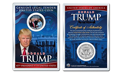 Donald J. Trump & Melania Inauguration JFK Half Dollar US Coin in Premium Holder