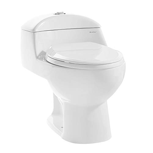 Swiss Madison SM-1T803 Chateau Elongated Toilet Dual Flush 0.8/1.28 Gpf (Soft Closing Quick Release Seat Included)