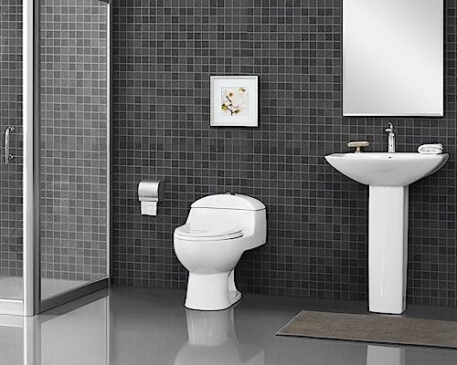 Swiss Madison SM-1T803 Chateau Elongated Toilet Dual Flush 0.8/1.28 Gpf (Soft Closing Quick Release Seat Included)