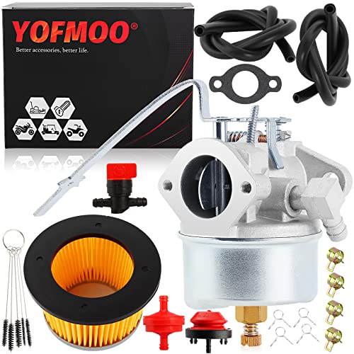 YOFMOO Carburetor Compatible for Tecumseh 631921 631070 631070A 631074 631245 631820 632284 H25 H30 H35 H40 Engine Carb Chipper Shredder Tiller Generator Snowblower