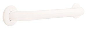 delta faucet d5618w wall mounted 18" x 1-1/2" ada concealed screw bath safety grab bar in white