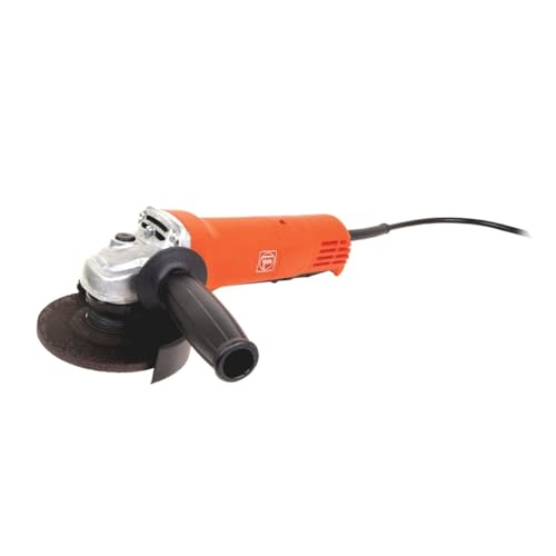 Fein Handy Compact Angle Grinder Tool with 5-8/11" Mounting Thread and 4-1/2" Grinding Wheel - Metal/Plastic, 820 W, 12,500 RPM - WSG 7-115 PT/72223160120