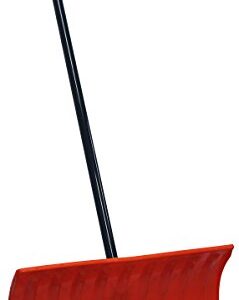 Bigfoot 21" Snow Roller Pusher Snow Shovel with Two Fisted Shock Shield D-Grip 1601