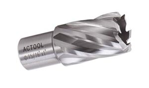 actool 15/16" diameter × 1" depth of cut hss annular cutter with 3/4'' weldon shank