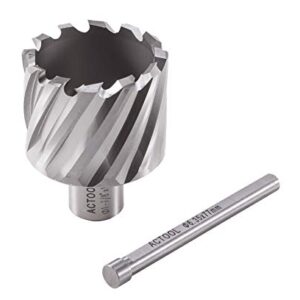 ACTOOL 1-7/8" Diameter × 1" Depth of Cut HSS ANNULAR Cutter with 3/4'' Weldon Shank