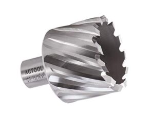 actool 1-15/16" diameter × 1" depth of cut hss annular cutter with 3/4'' weldon shank