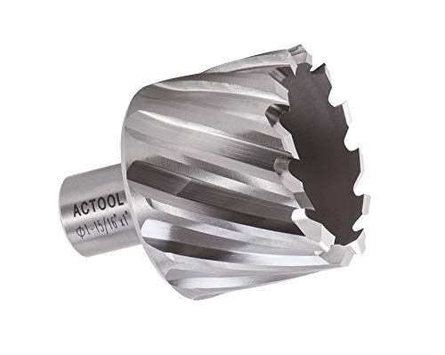 ACTOOL 1-15/16" Diameter × 1" Depth of Cut HSS ANNULAR Cutter with 3/4'' Weldon Shank