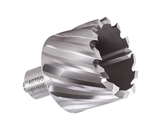 ACTOOL 1-15/16" Diameter × 1" Depth of Cut HSS ANNULAR Cutter with 3/4'' Weldon Shank