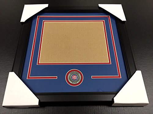 CHICAGO CUBS Medallion Frame Kit 8x10 Photo Double Mat HORIZONTAL