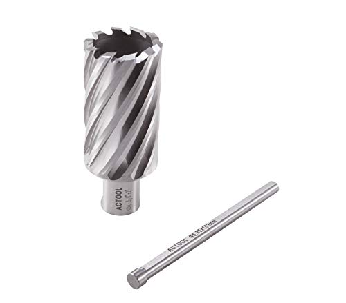 ACTOOL 1-3/8" Diameter × 2" Depth of Cut HSS ANNULAR Cutter with 3/4'' Weldon Shank