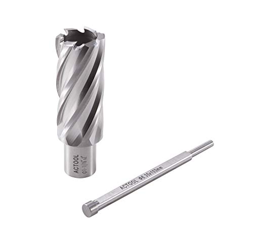 ACTOOL 1-1/16" Diameter × 2" Depth of Cut HSS ANNULAR Cutter with 3/4'' Weldon Shank