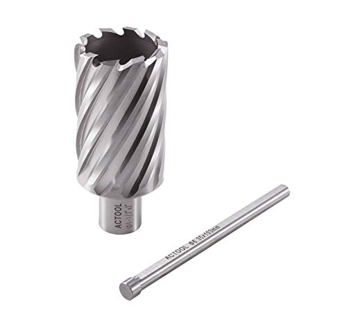 ACTOOL 1-1/2" Diameter × 2" Depth of Cut HSS ANNULAR Cutter with 3/4'' Weldon Shank