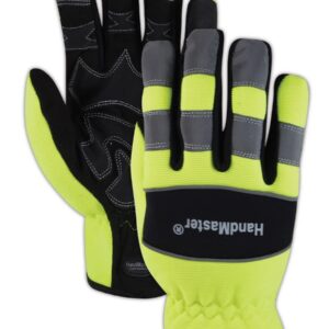 MAGID MECH106XL HandMaster MECH106 High-Visibility Mechanics Gloves, Full Finger, X-Large, Hi/Vis Yellow