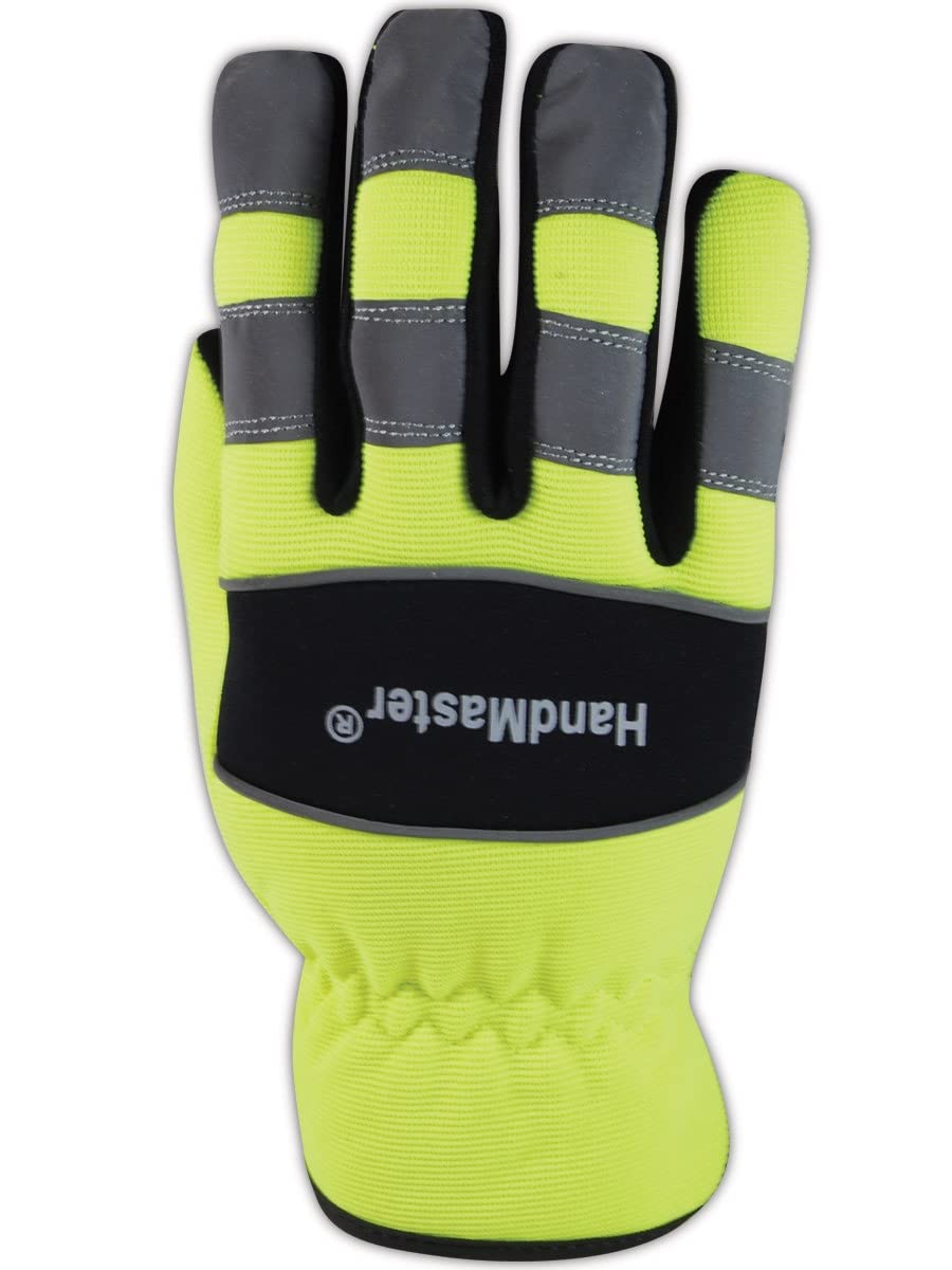 MAGID MECH106XL HandMaster MECH106 High-Visibility Mechanics Gloves, Full Finger, X-Large, Hi/Vis Yellow