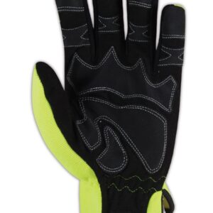 MAGID MECH106XL HandMaster MECH106 High-Visibility Mechanics Gloves, Full Finger, X-Large, Hi/Vis Yellow