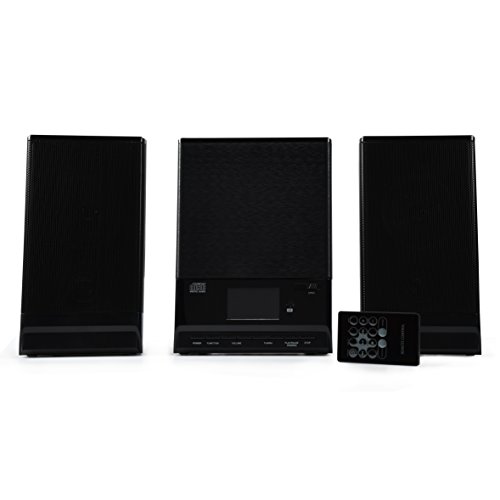 ONN CD Mini Stereo System with Bluetooth Wireless Technology, FM Radio and Remote Control