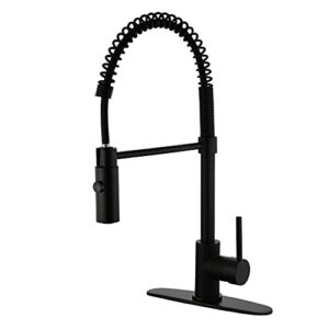 kingston brass ls8770dl concord pre-rinse kitchen faucet, matte black