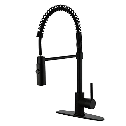 Kingston Brass LS8770DL Concord Pre-Rinse Kitchen Faucet, Matte Black