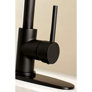 Kingston Brass LS8770DL Concord Pre-Rinse Kitchen Faucet, Matte Black