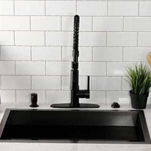 Kingston Brass LS8770DL Concord Pre-Rinse Kitchen Faucet, Matte Black