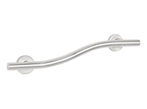 seachrome 24 inch bathroom wave grab bar satin finish