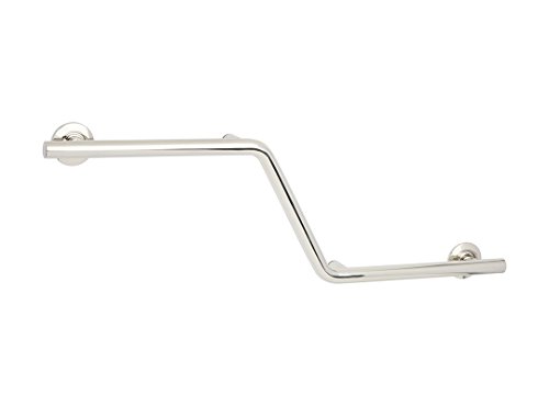 Seachrome Bathroom Grab Bar, 38 inch Stainless Steel, Right Handed Zuma Bar, 1 1/4 inch Diameter, Handicap Grab Bar, Safety Rail, Satin Stainless (Model: GWR-3638-QCR-SS)