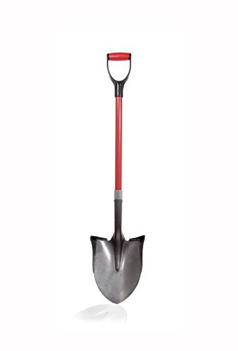 ROOT ASSASSIN One Shot Garden Shovel (43" D-Handle) - Holds More Than The Average Shovel, Back Wings Keep Dirt from Spilling Off The Back, Best for Yard Work, Gardening, Digging, Treasure Hunting