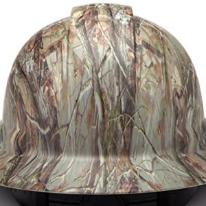 Pyramex Ridgeline Full Brim Hard Hat, 4-Point Ratchet Suspension, Matte Camo Pattern