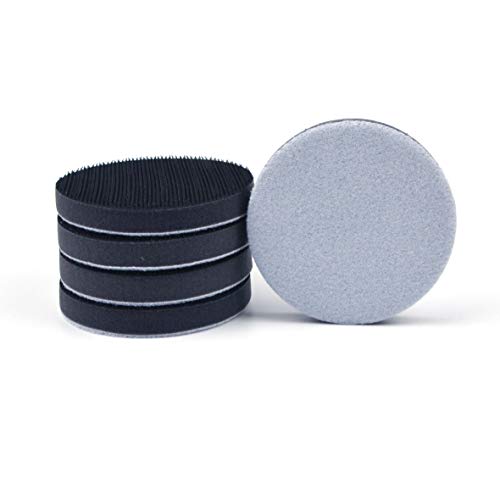 3 Inch (75mm) Hook and Loop Soft Foam Buffering Pad for 3" Sanding Pad, 5 Pack