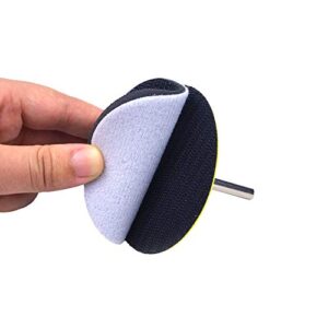 3 Inch (75mm) Hook and Loop Soft Foam Buffering Pad for 3" Sanding Pad, 5 Pack